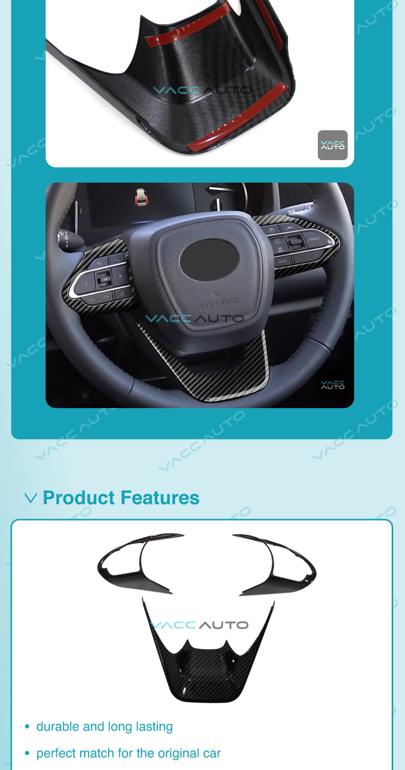 Toyota Innova Zenix AG10 2023 - 2026 Steering Carbon Lining Inner ...