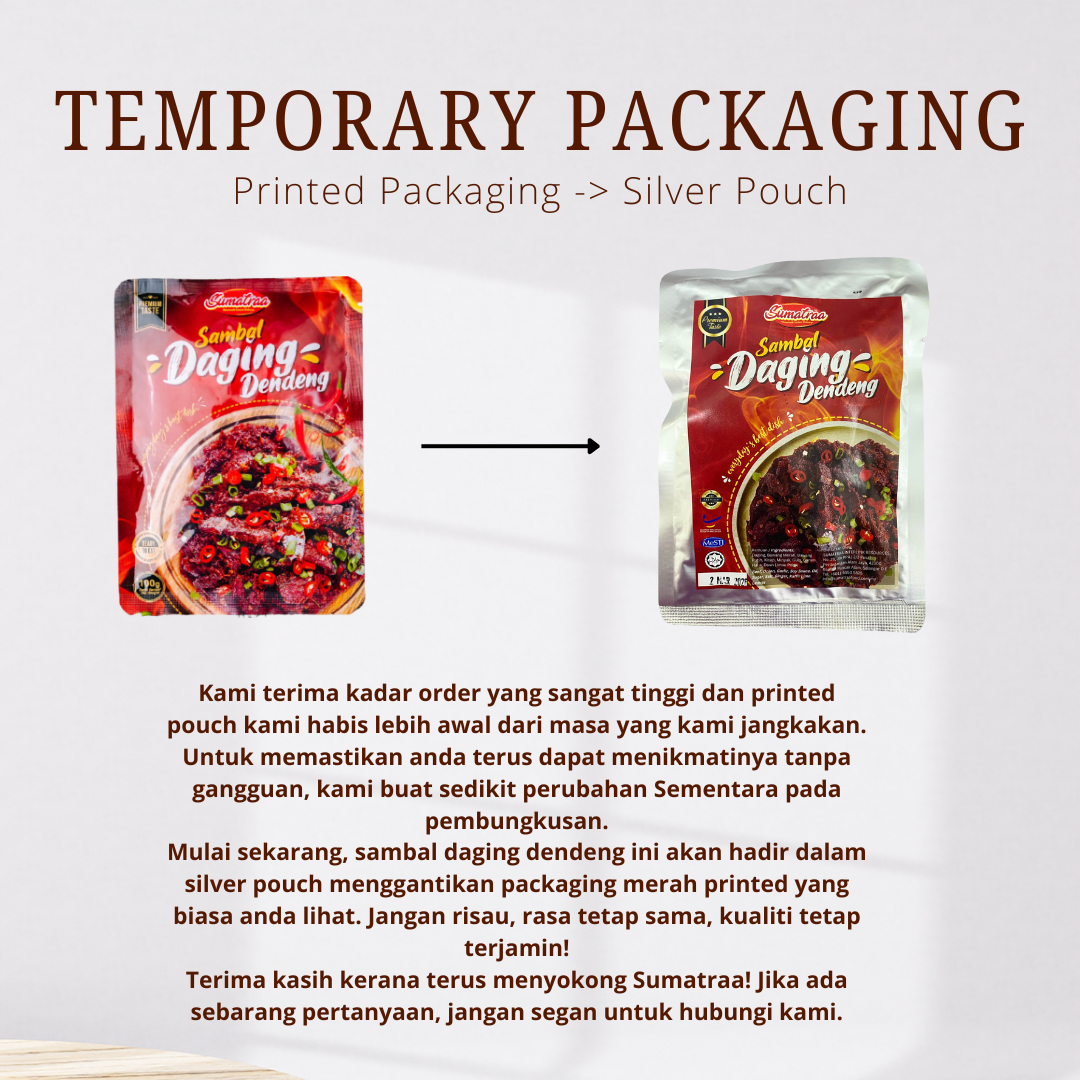 Syawal Special Combo Set Combo 6 Sambal Daging Dendeng Viral 100g