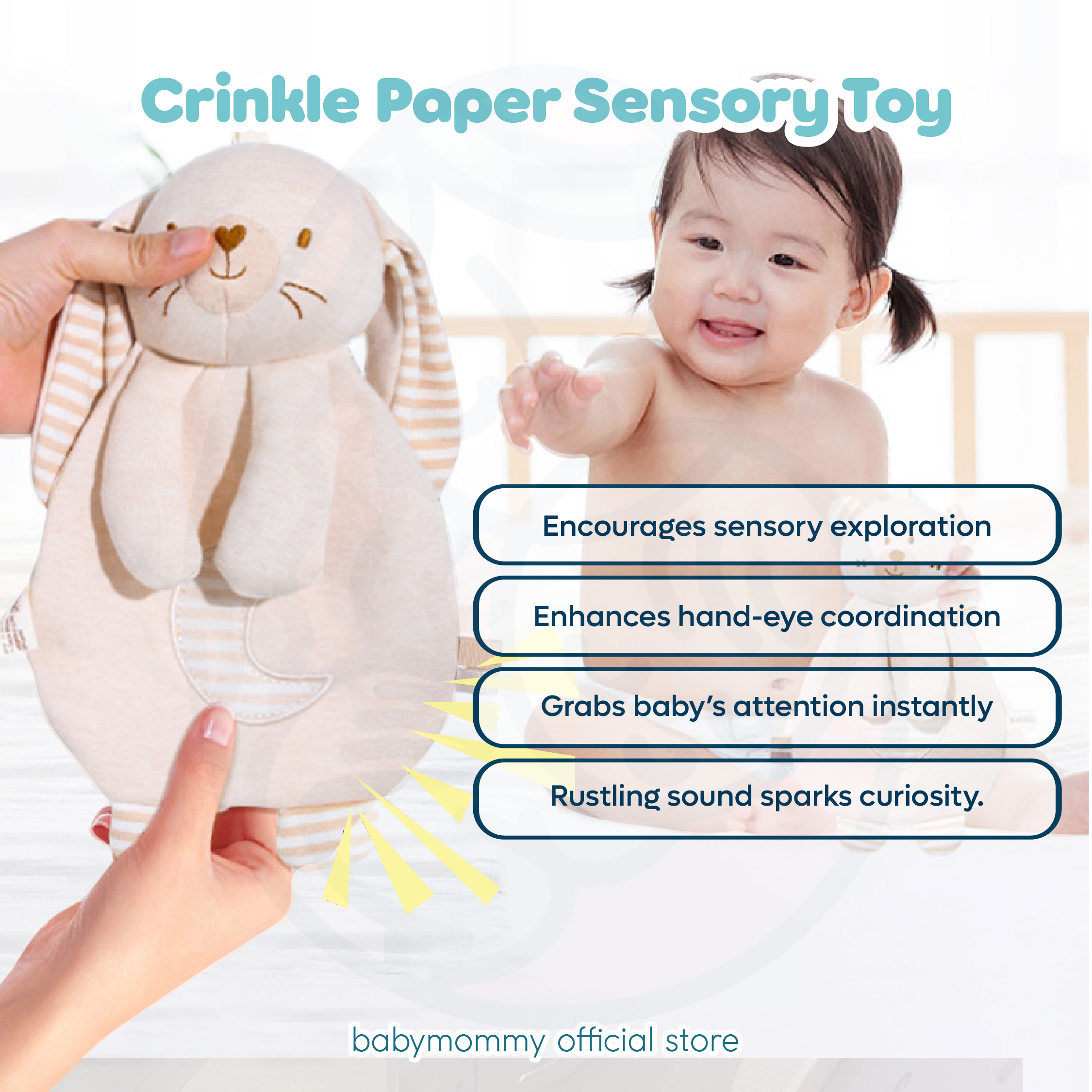 ReadyStock Quality Baby Bunny Soft Toy Plush Toy Baby Soothing Toy ...