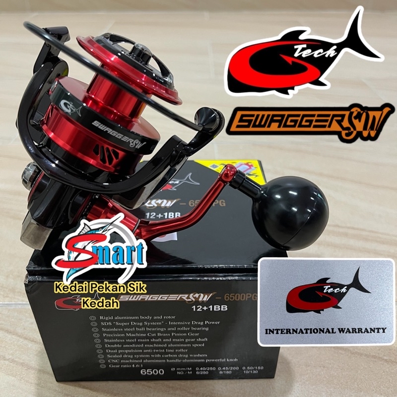 G-TECH SWAGGER SW SPINNING REEL / GTECH SWAGGER SW SPINING REEL ...