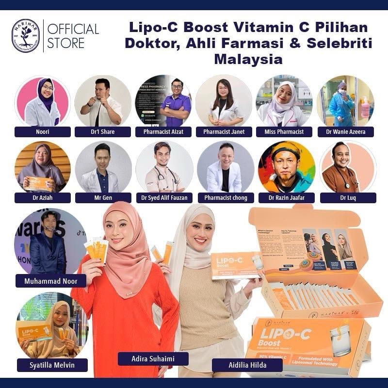 NARINAR Lipo-C Set Mabrur Umrah [30 Vitamin C]Fast Boost Immune+Deep Mustcle Essential Oil ...