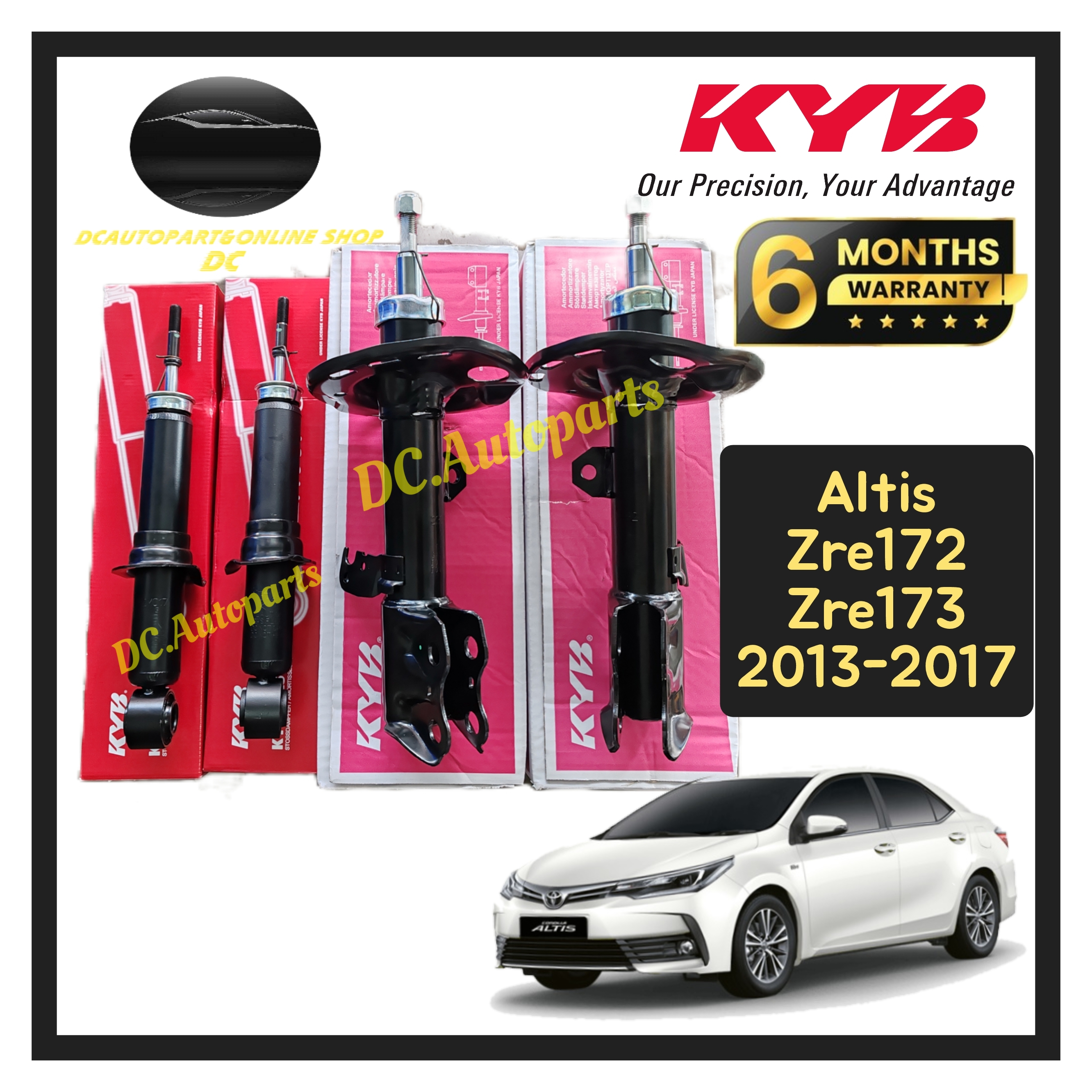 ORIGINAL KYB ABSORBER TOYOTA ALTIS ZRE172 ZRE173 2014-2018 FRONT OR REAR ( WARRANTY 6MONTH ...
