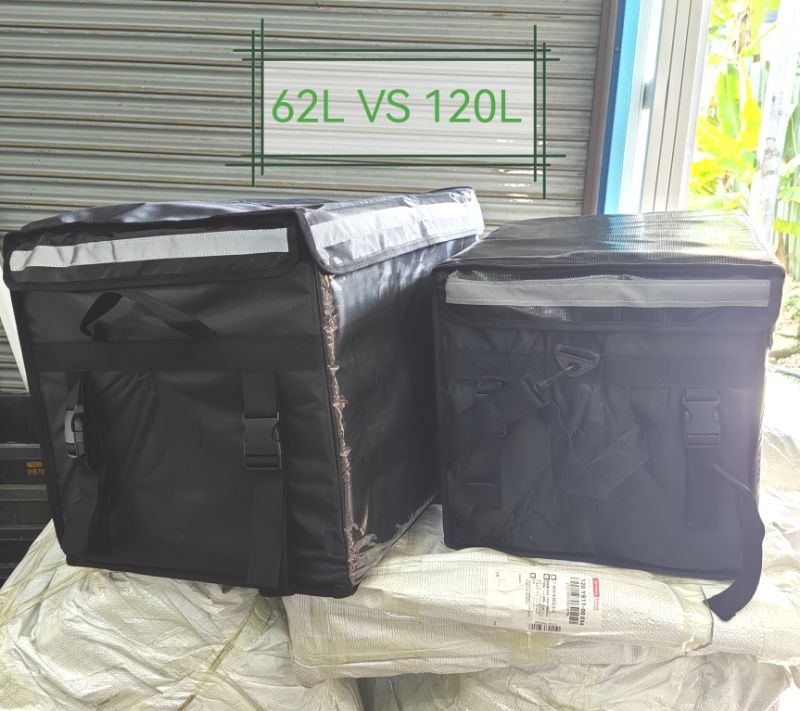 120L super big size food delivery bag parcel delivery bag no sling belt ...