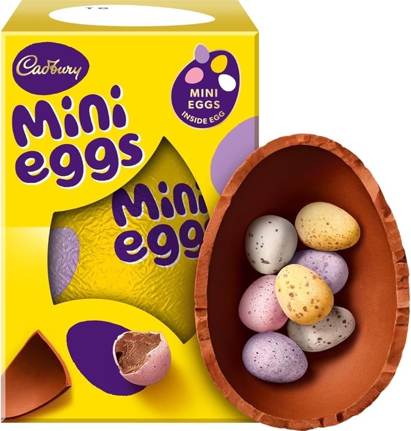 Cadbury Dairy Milk Mini Eggs Chocolate Easter Egg, Filled with Mini ...