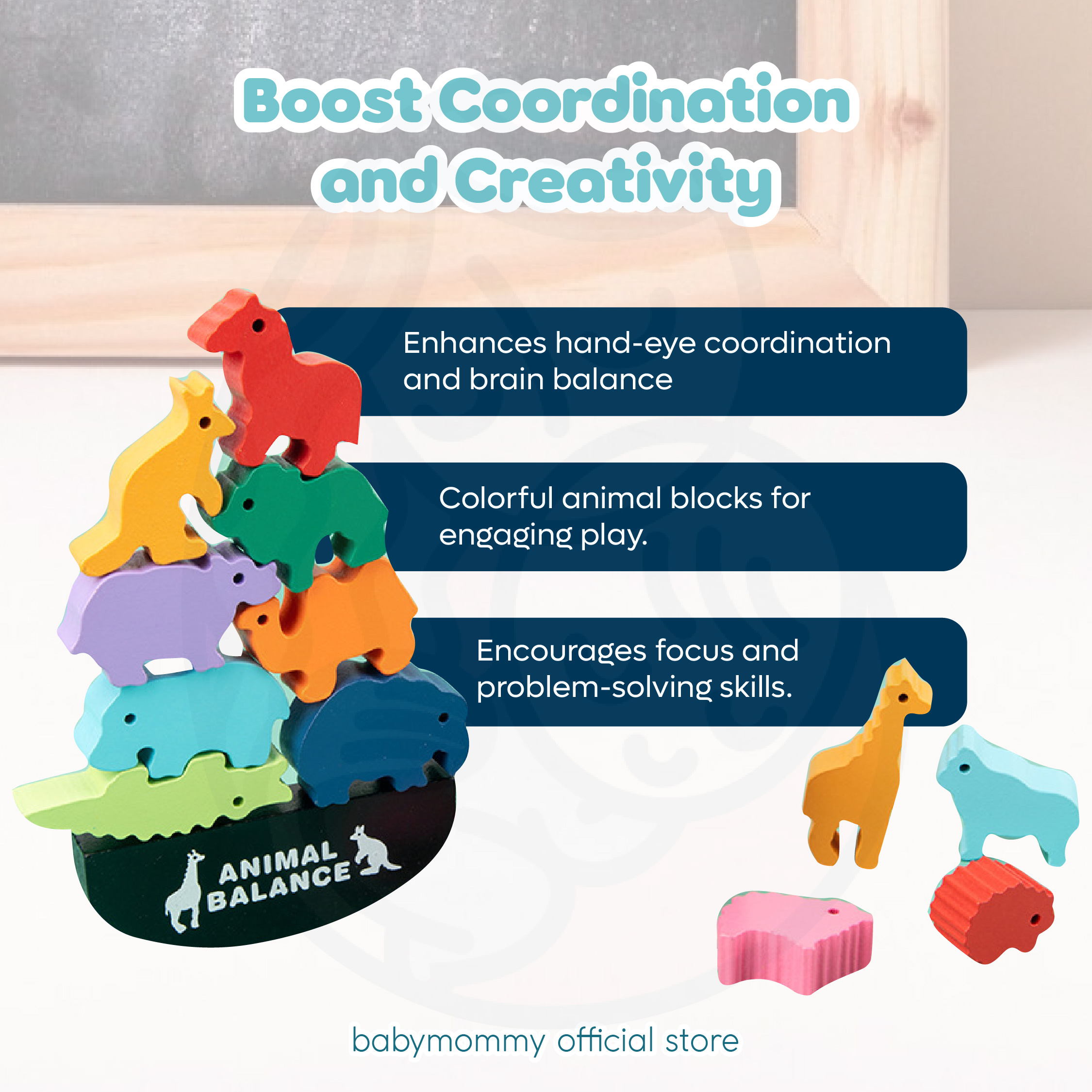 🇲🇾ReadyStock Balancing Wooden Block Game Building Block Early ...