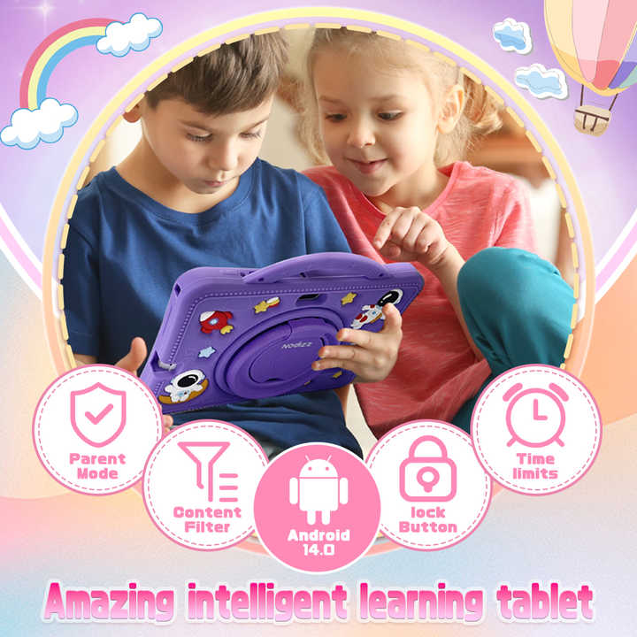 NPAD702 Nodizz Kids Tablet (7 Inch) - Anti-Drop Design, Portable Handle ...