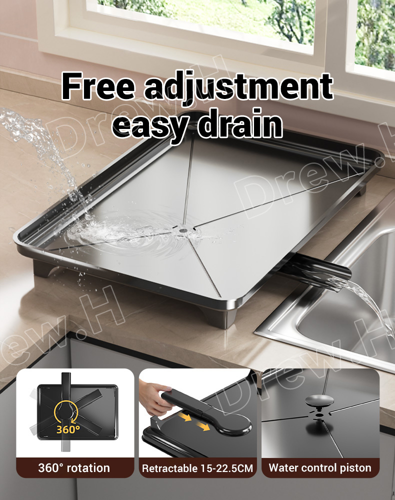 【Ready stock】Rak Pinggan Stainless Steel Dish Rack Rak Dapur Kitchen ...