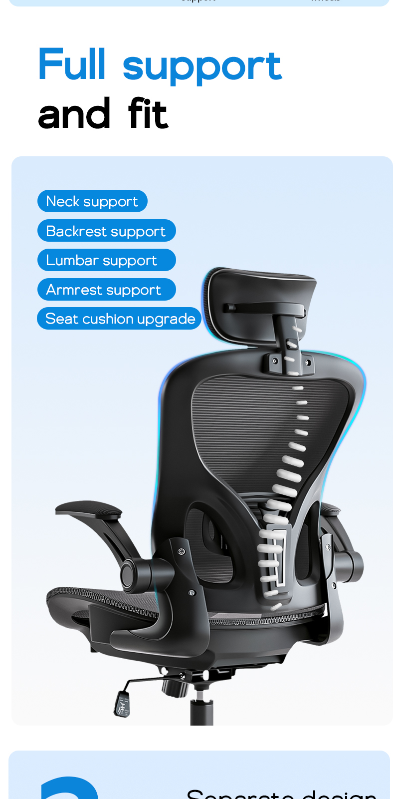 Xpanse W901 Ergonomic Office Gaming Mesh Chair Comfortable Seat With ...