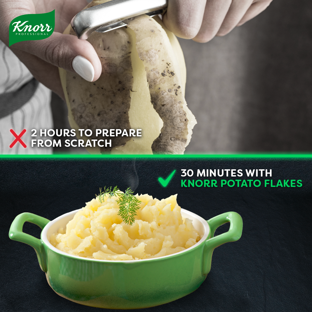Instant Food Potato Knorr Mashed Potato Flakes Kentang Putar 500g ...