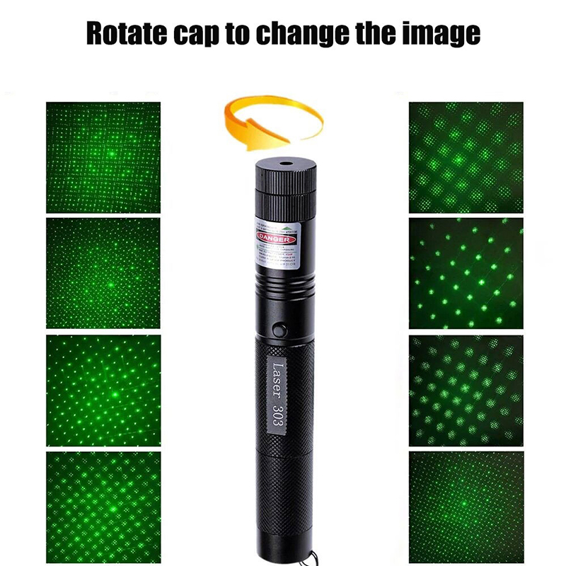 WIDETALENT Green Laser Pointer Laser Pen Rechargeable Visible Beam Light Compact Size ...