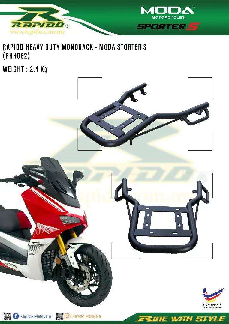 RAPIDO MONORACK Heavy Duty MODA SPORTER S Accessories Spare Parts ...