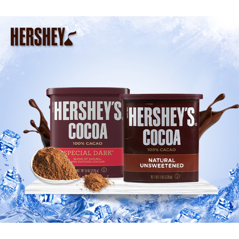 Chocolate Coklat Dark Cocoa Powder Serbuk Koko Hershey Sugar Free ...