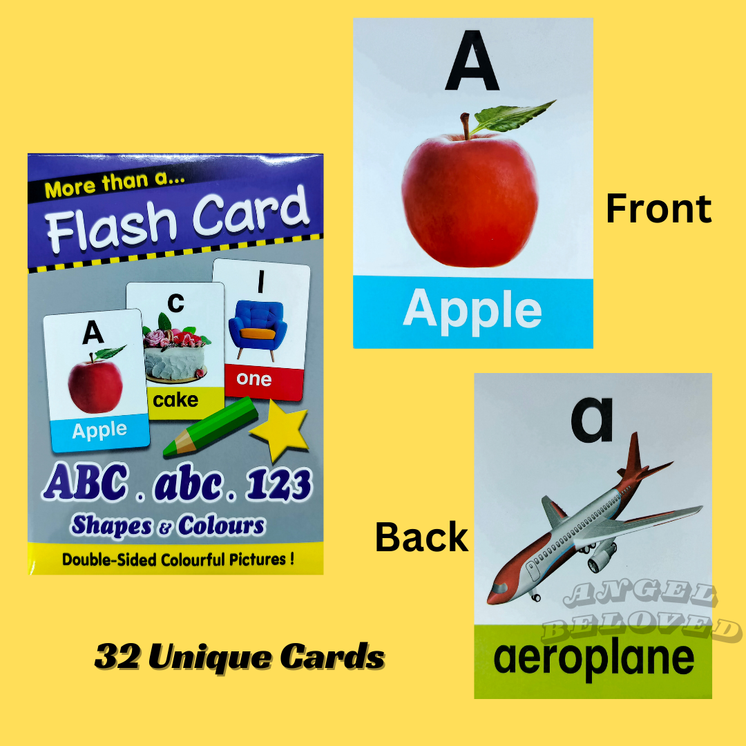 Alphabet Flash Card Kad ABC Flash Card for baby Flash Card for kid ...