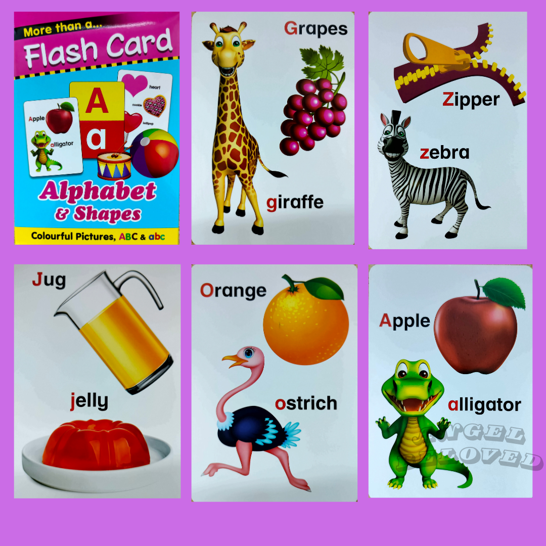 Alphabet Flash Card Kad ABC Flash Card for baby Flash Card for kid ...