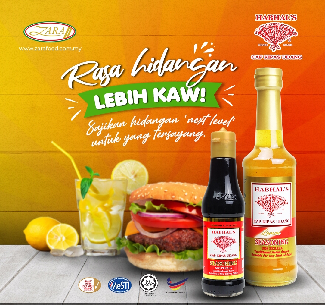 Kicap Sauce Kipas Udang Seasoning Habhal's Lemon Sos Perasa 340g ...