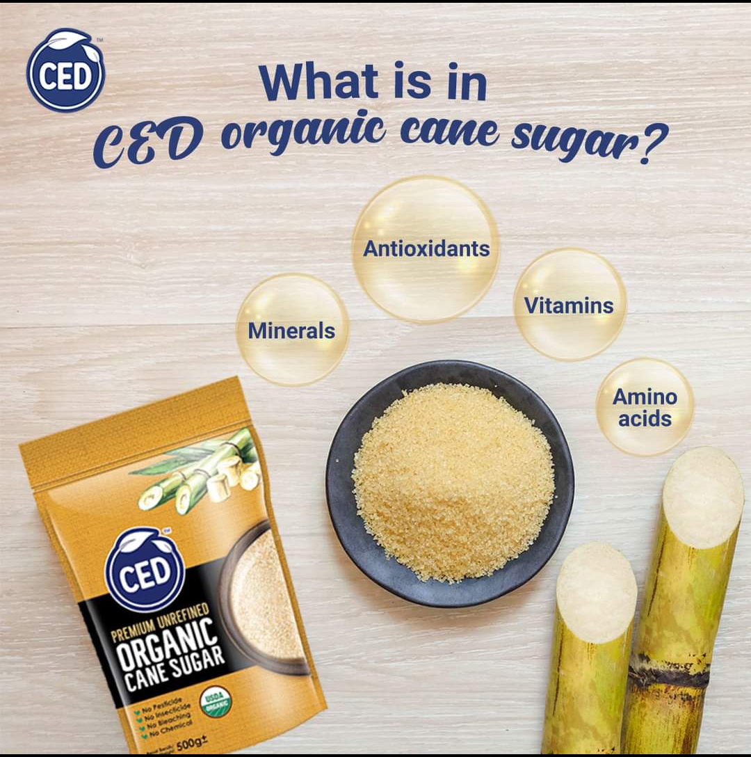 Gula Sugar Brown Perang Organic Sugar Cane CED Organik Tebu Asli Raw ...