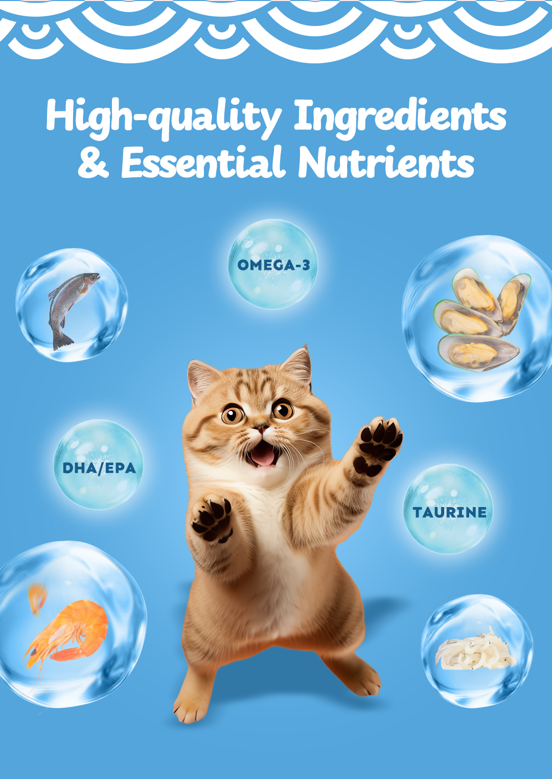 Petsup Ocean Choice Makanan Basah Kucing - Tuna+Udang/Ikan Bilis/Salmon ...