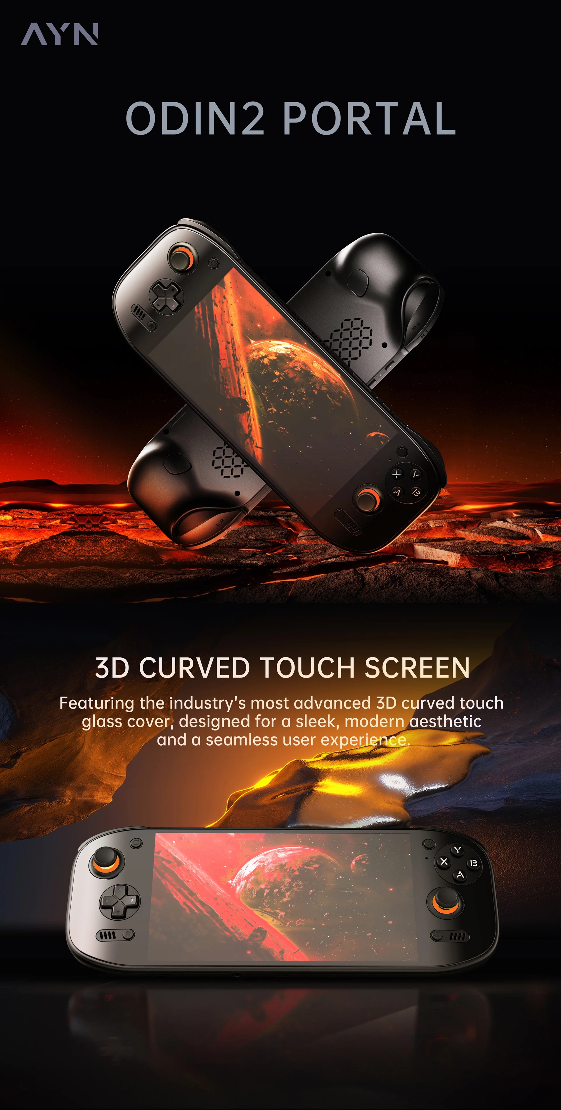 AYN ODIN3 MAX ODIN2 PORTAL PRO Qualcomm 8 Elite Android15 Hall Stick OLED Handheld Gaming ...