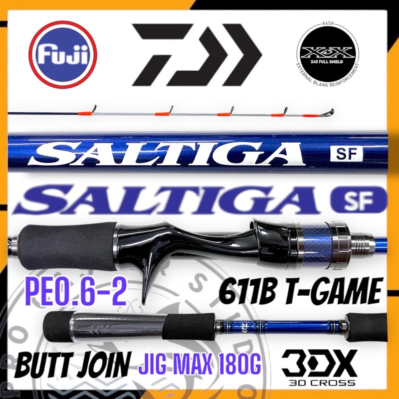 DAIWA SALTIGA SF FISHING ROD JIGGING ROD EGING ROD TENYA tai rubber ...