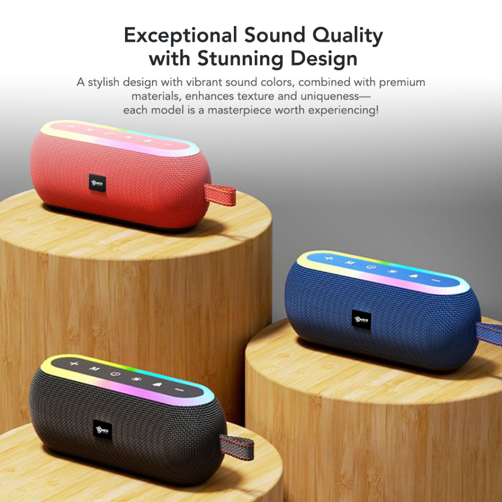 Dmes DS12 Bluetooth Speaker RGB Light TWS Wireless 360 Stereo 7W Output Phone Holder AUX TF FM ...
