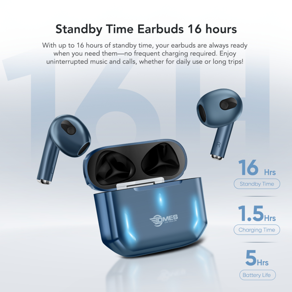 Dmes DE17 Wireless Earbuds Bluetooth 5.4 13mm Driver IPX5 Waterproof ...