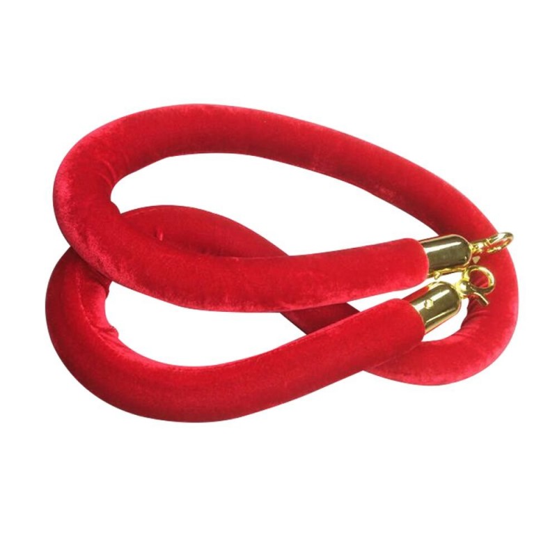 1.5M Velvet Stanchion Rope Bank column isolation belt Concierge post ...