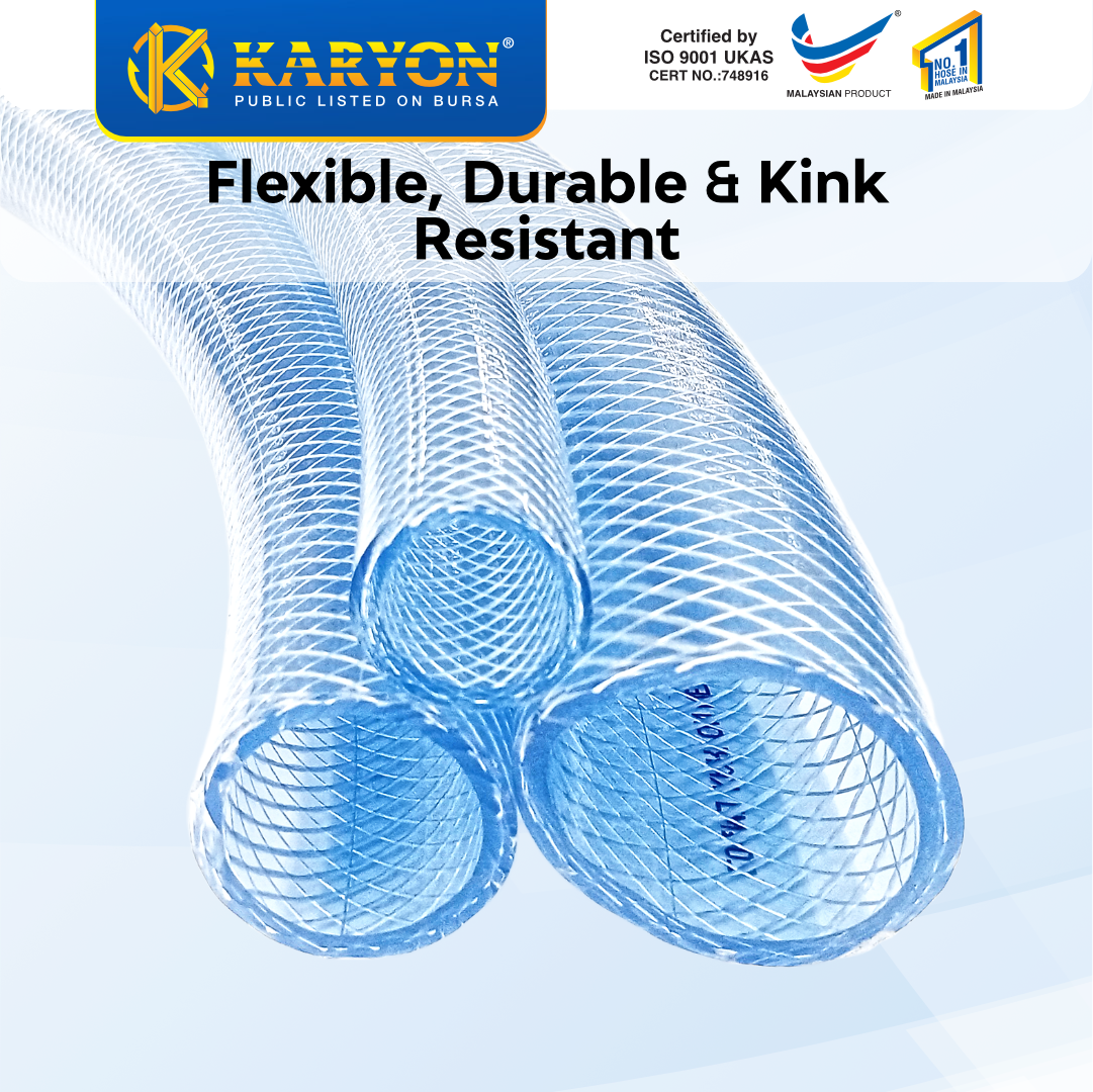 Karyon® Premium Reinforced PVC Hose – Ideal for Industrial ...