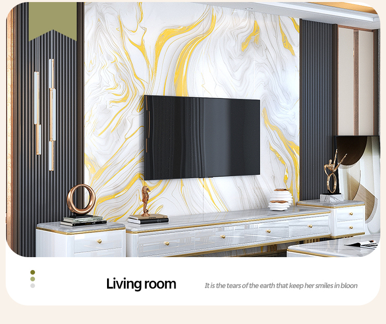 120cm x 300cm Flexi Marble Sheet Imitation Ceramic Wall Sticker Marble ...
