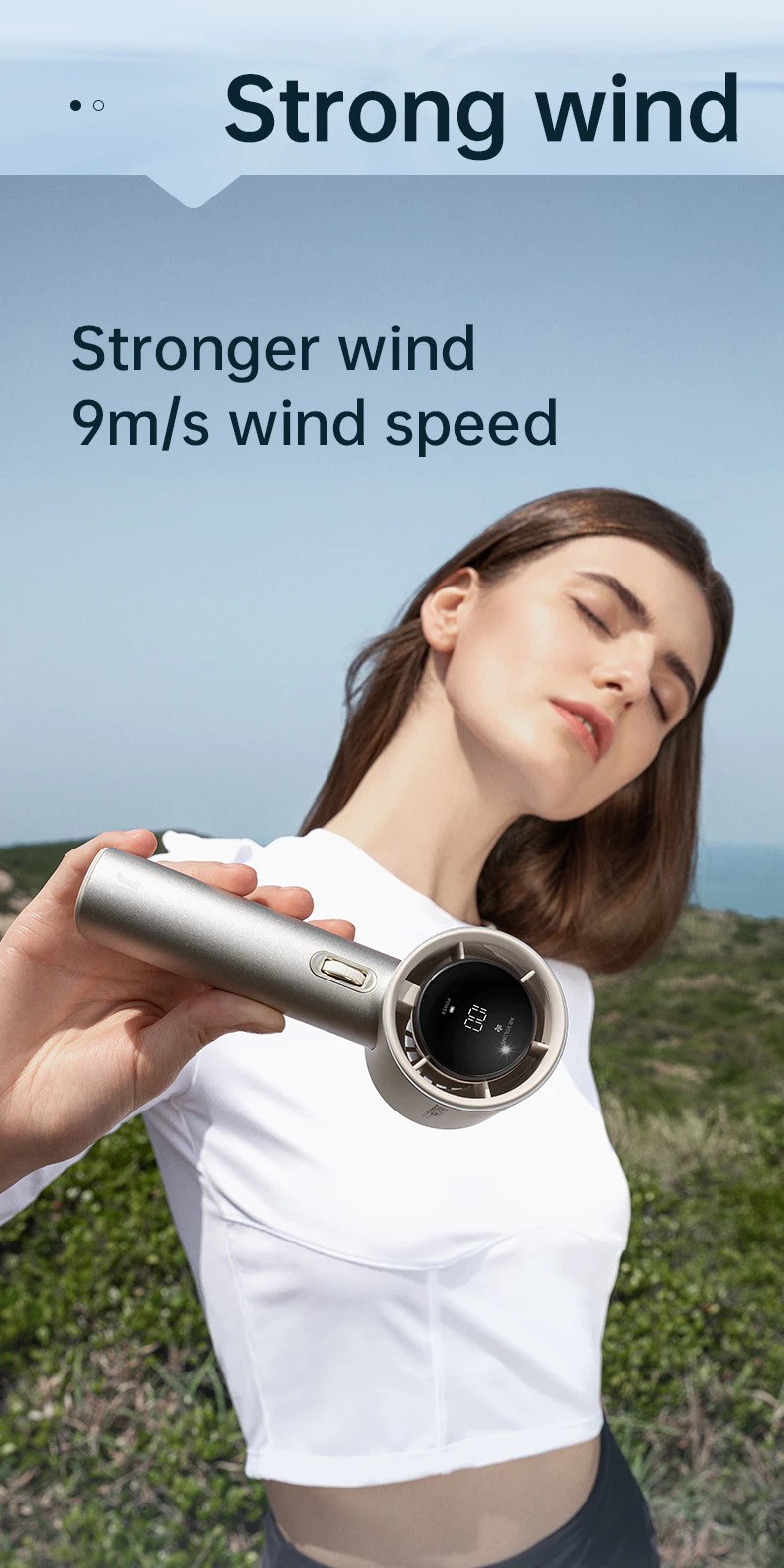 Jisulife Super Power 100 Speed Turbo Strong Wind Portable Fast Charge ...