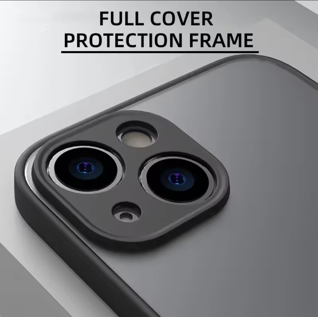 Matte Transparent Grey Case for iPhone 16 Pro Max 17 Air 16e 15 14 Plus ...