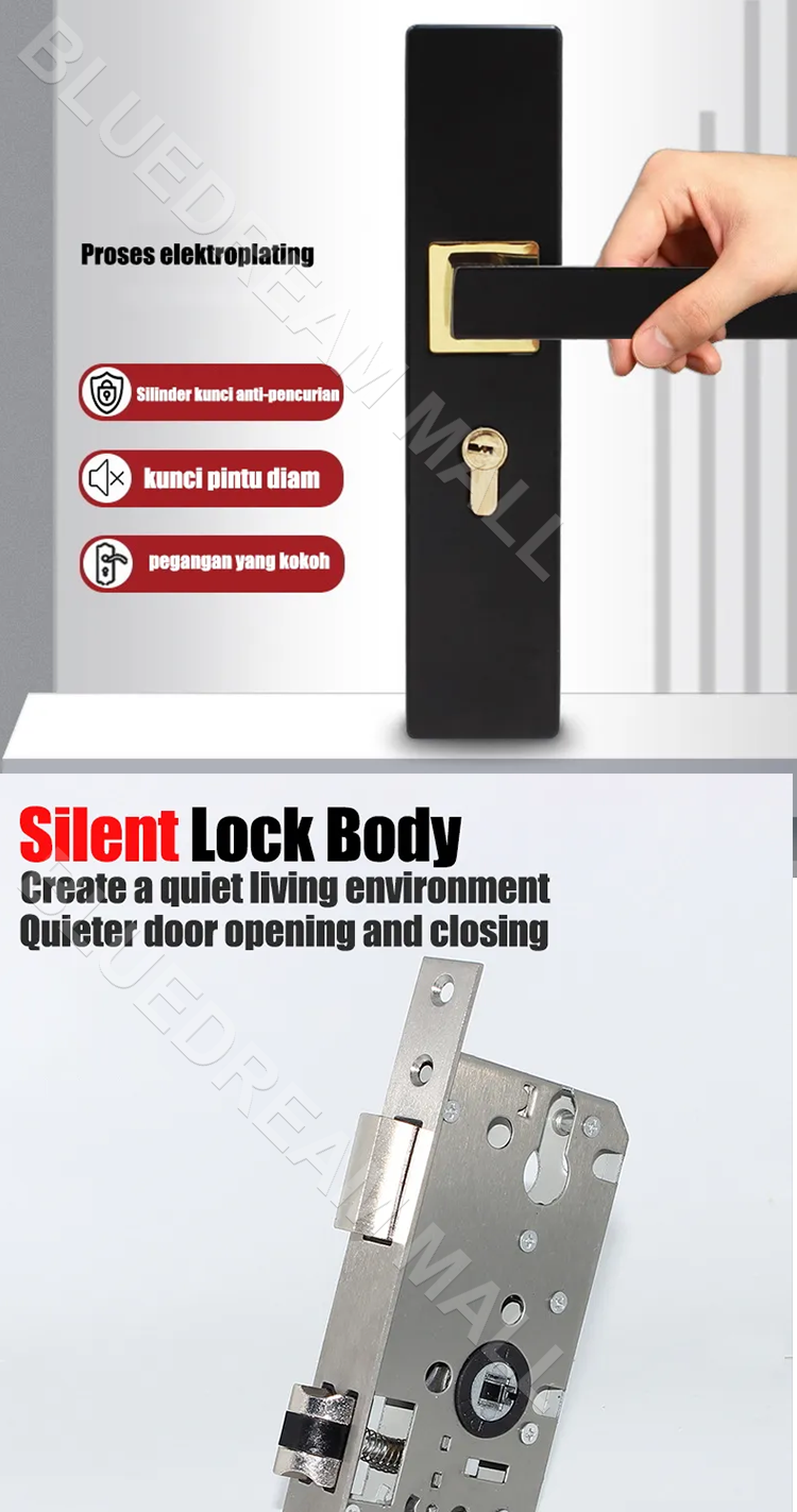 door lock set tombol pintu bilik lock pintu rumah tombol pintu rumah ...
