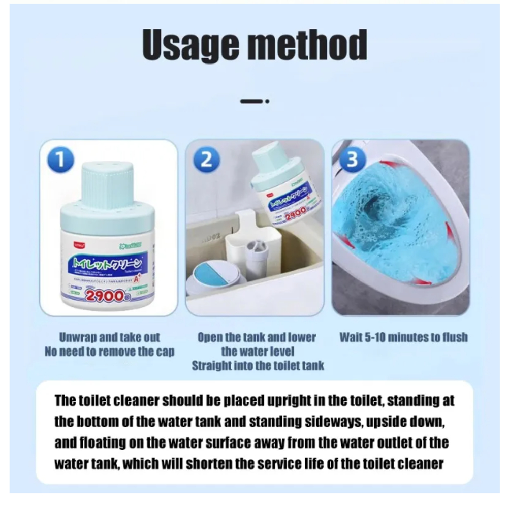 UYIKU Original Japan Toilet flush Automatic cleaner 2900 Times Flush ...
