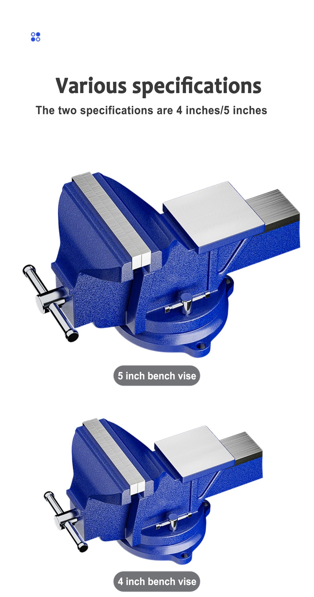 【Ready Stock】3"4"/5"/6" Heavy Duty Clamp Bench Vise Clamp Tool Grafting Tool Set 360° Swivel ...