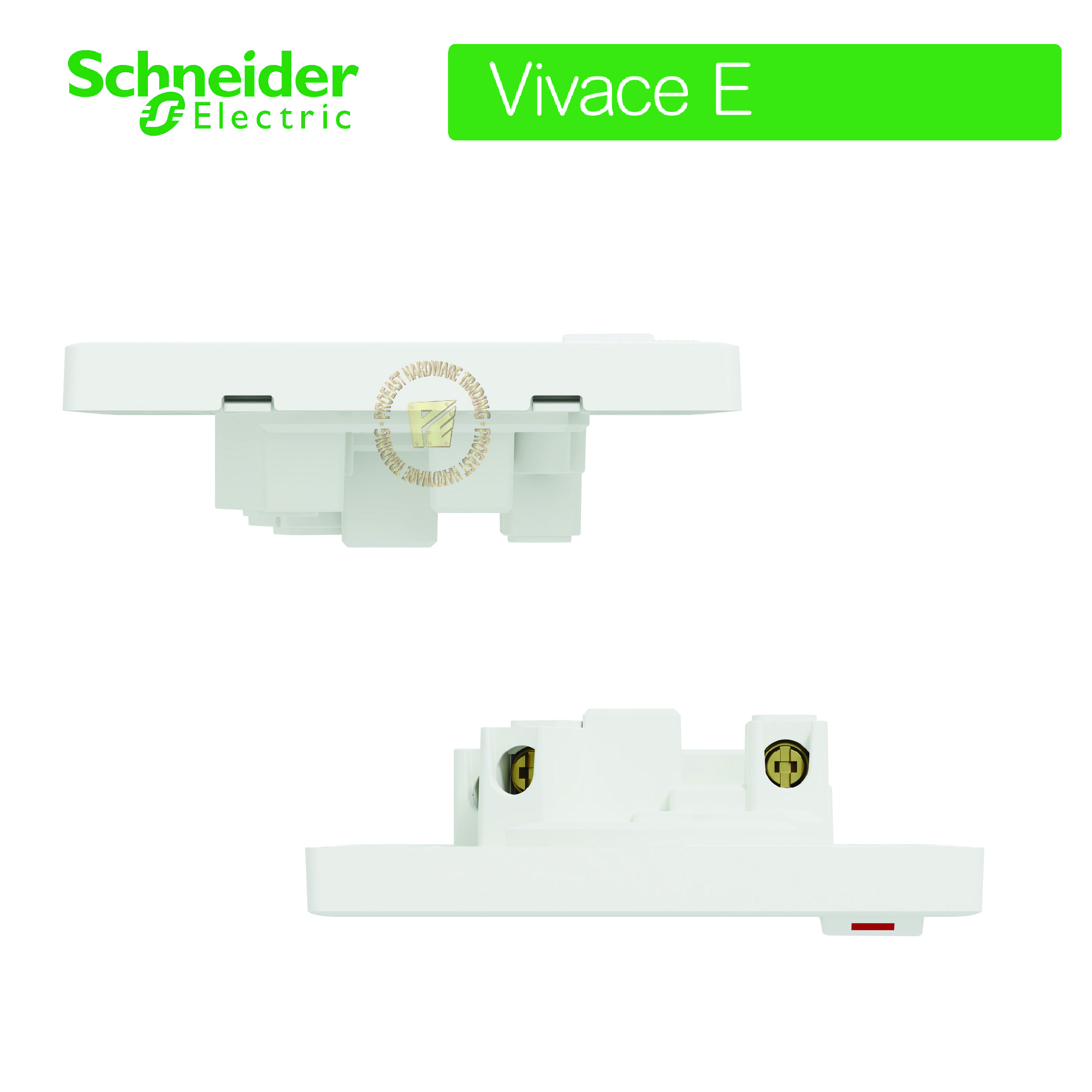 Schneider Vivace E [ KBN15_WE_G11 ] 13A 250V 1 Gang Switched Socket ...