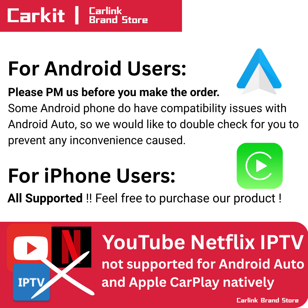 AUTOABC Carplay&Auto for PERODUA Smartlink and PROTON EasyConnection 【CarbitLink Apple CarPlay ...