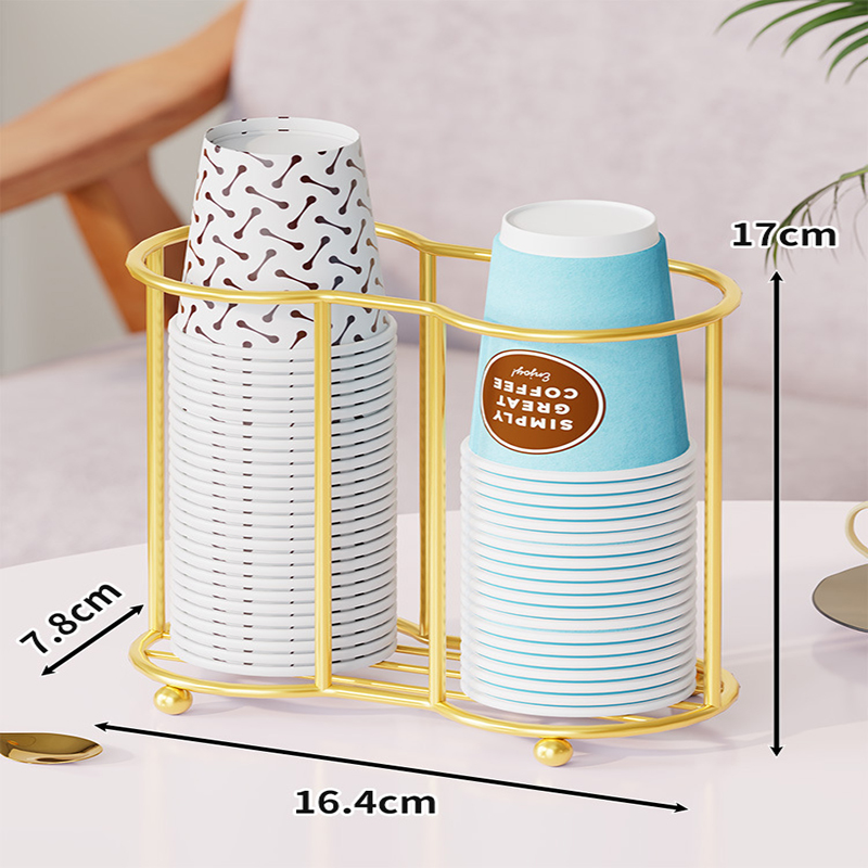 Tea Cup Dispenser Rack Double trough Disposable Paper Cup | Shopee Malaysia