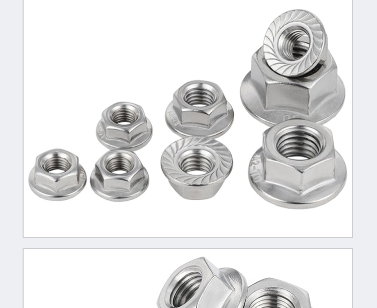 Flange Nut 304 Stainless Steel M3 M4 M5 M6 M8 M10 M12 DIN6923 Hexagon Hex Nut | Shopee Malaysia