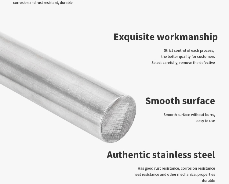 304 Stainless Steel Rod Shaft SS304 Round Bar Besi Tahan Karat 3mm 4mm ...