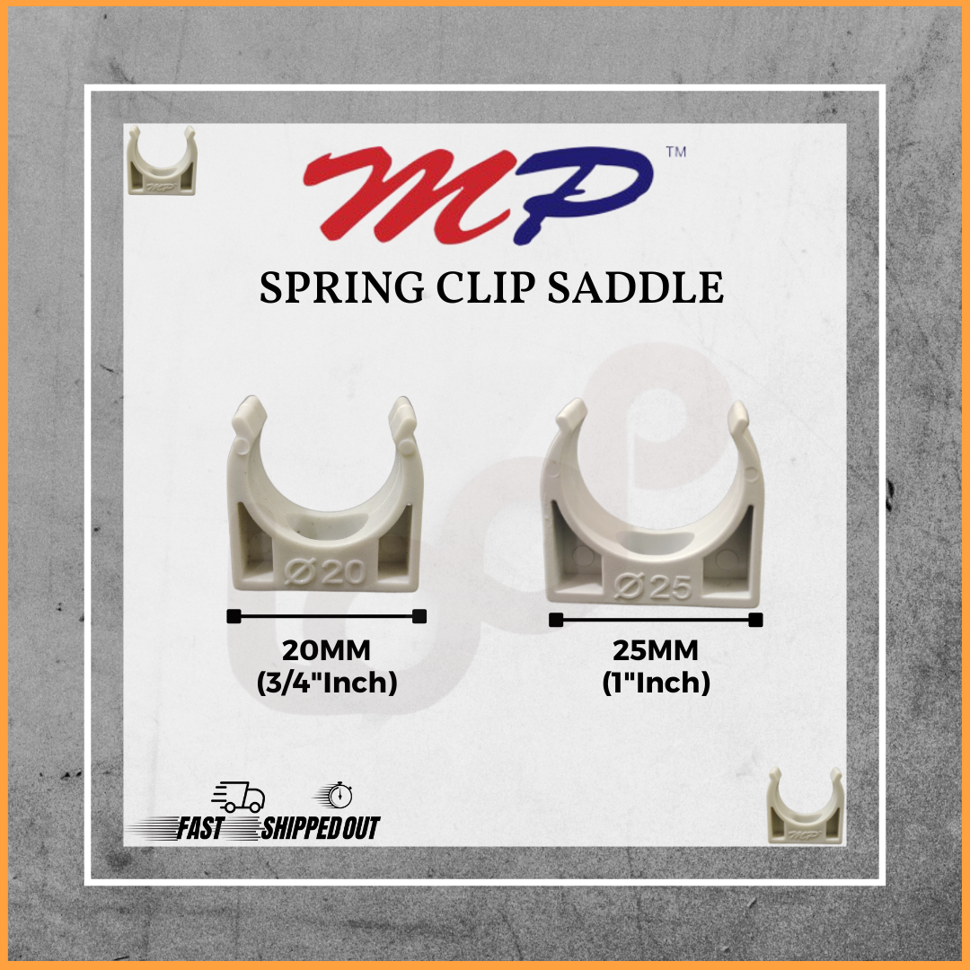 [PER PACK] PVC SADDLE / SPRING CLIP / PVC CLIP SADDLE / WIRING PVC ...