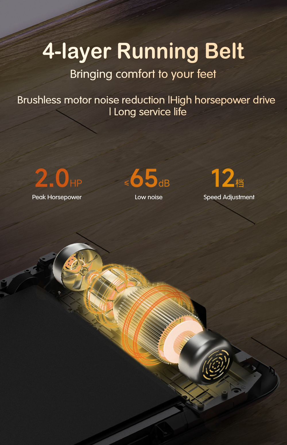 🔥EBUYINT Treadmill Exercise Jogging Multi-Function Fitness Gym Workout ...