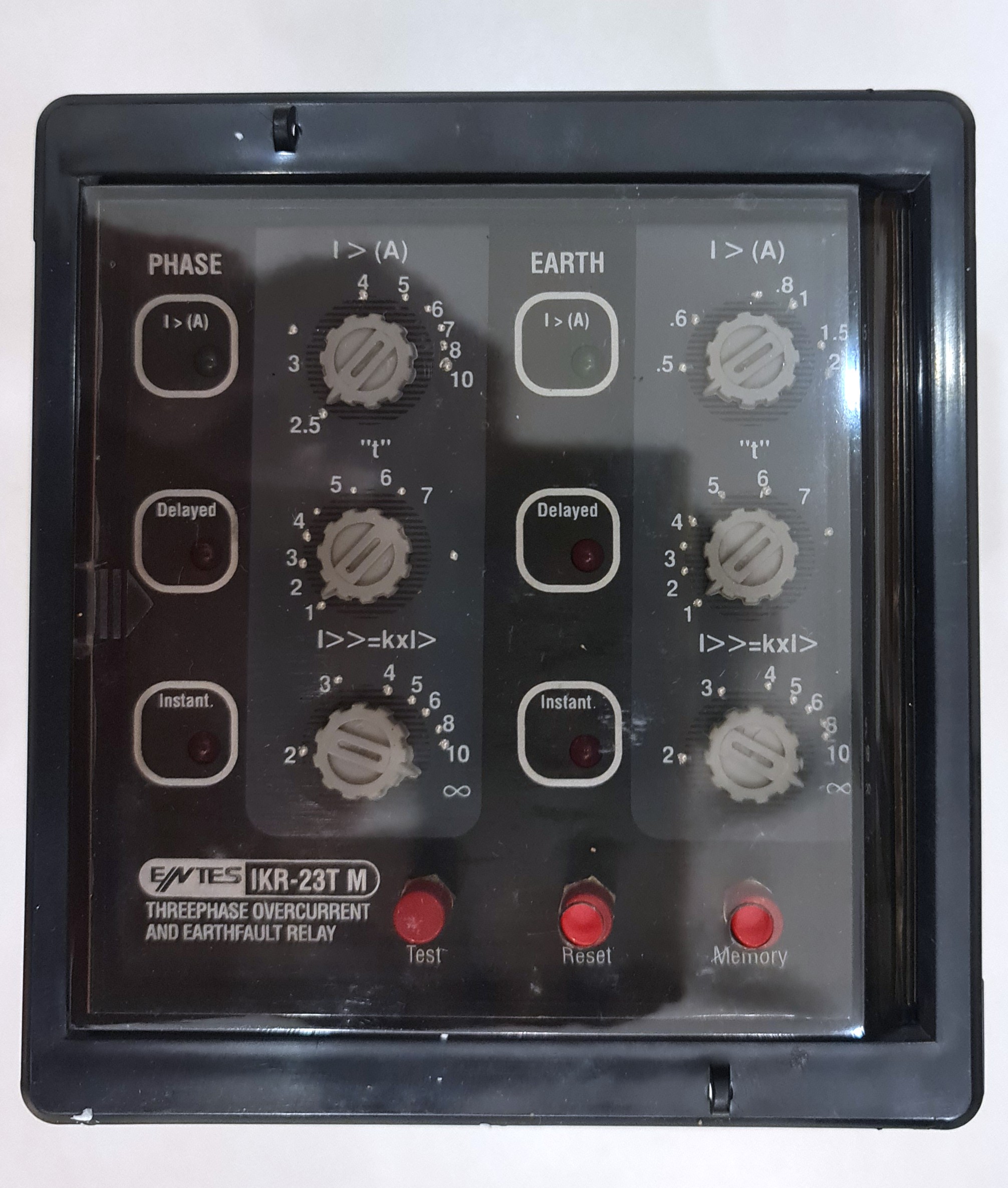 ENTES IKR-23TM OVERCURRENT AND EARTH FAULTH RELAY 3PHASE MADE IN TURKEY ...