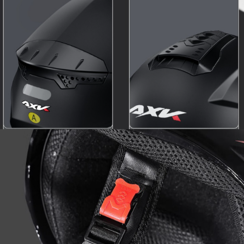 AXK Dual Mirror Helmet Men's and Women's Winter Warm Full Helmet ...