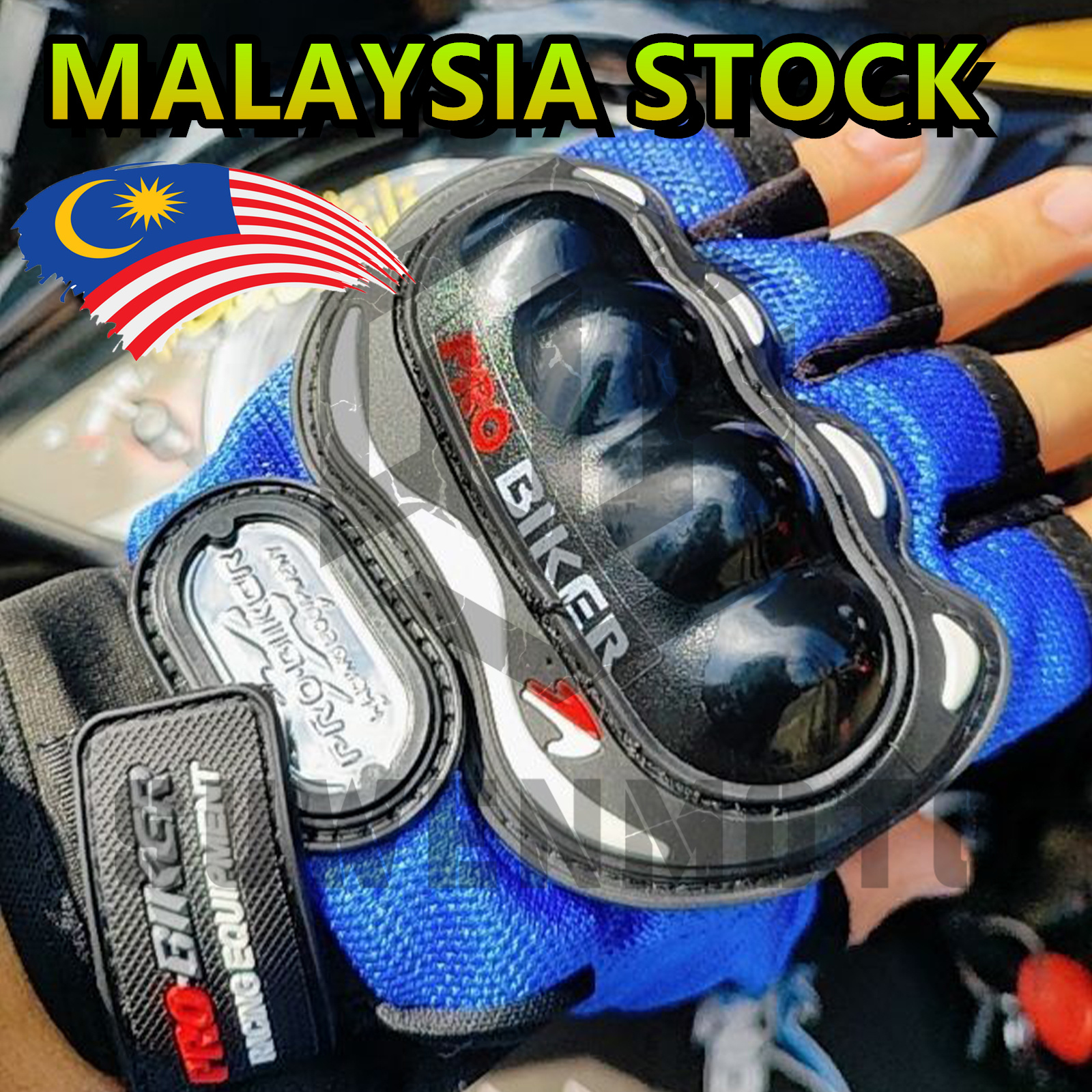 Pro Biker Gloves Motorcycle Riding Glove Half Finger Gloves Sarung ...