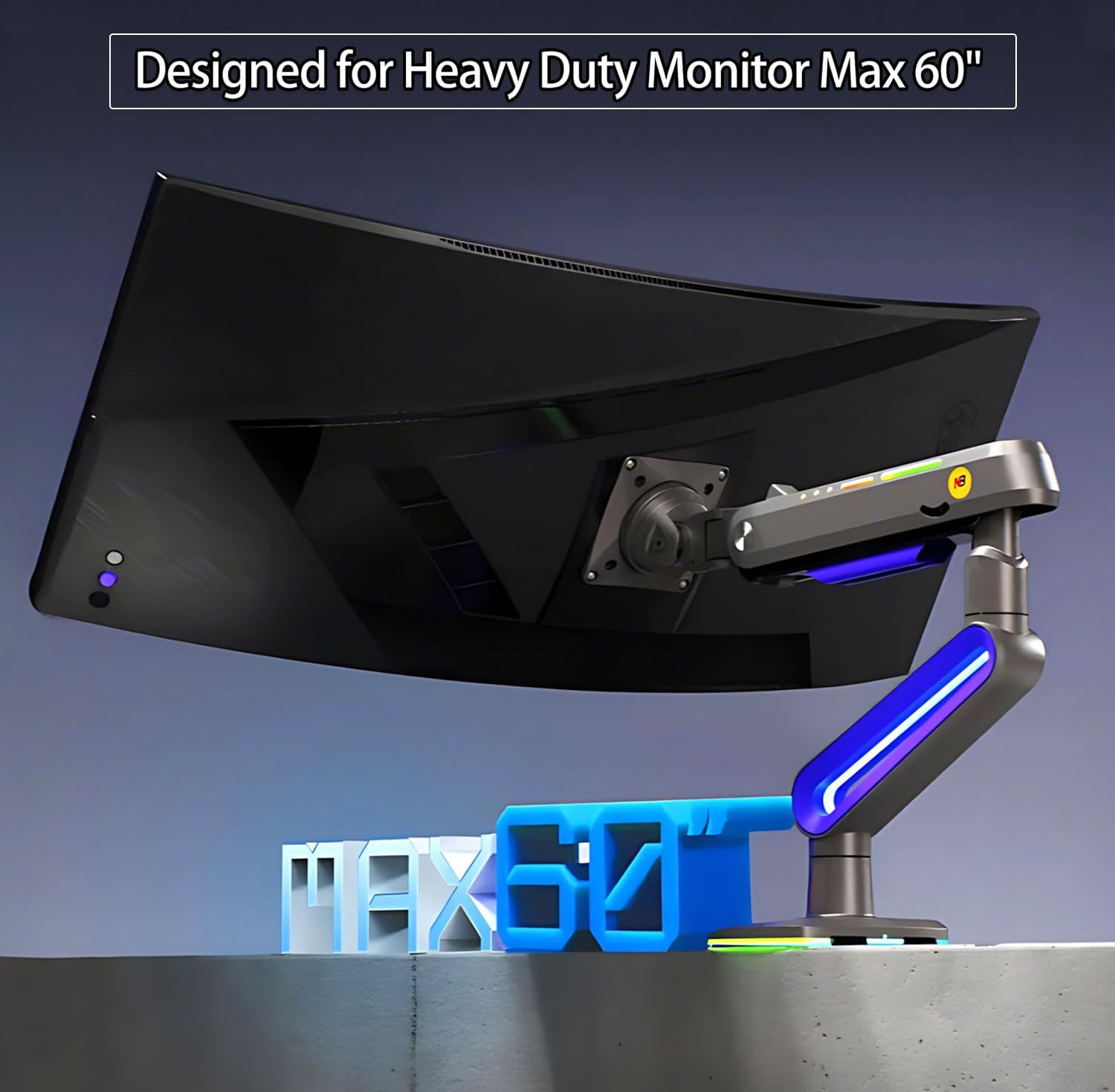 NB North Bayou G70 Gaming Monitor Arm with RGB Light support 22"-60 ...