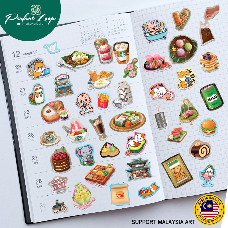 Sticker Design Malaysia Traditional High Tea Kuih (Pelekat Reka Bentuk ...