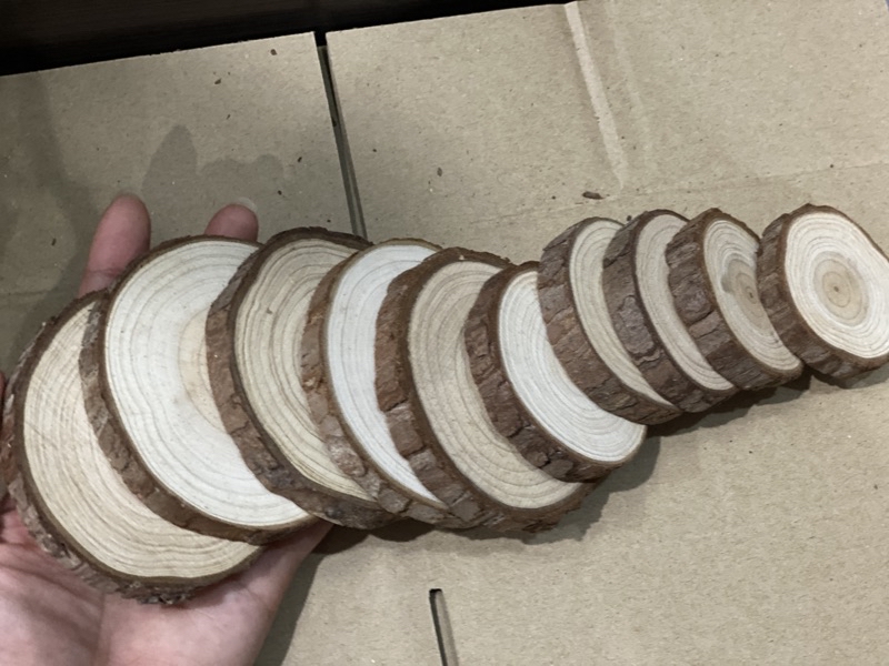 Pine Wood Round Pieces & Rustic Craft Hemp Rope Timber & Twine | Shopee ...