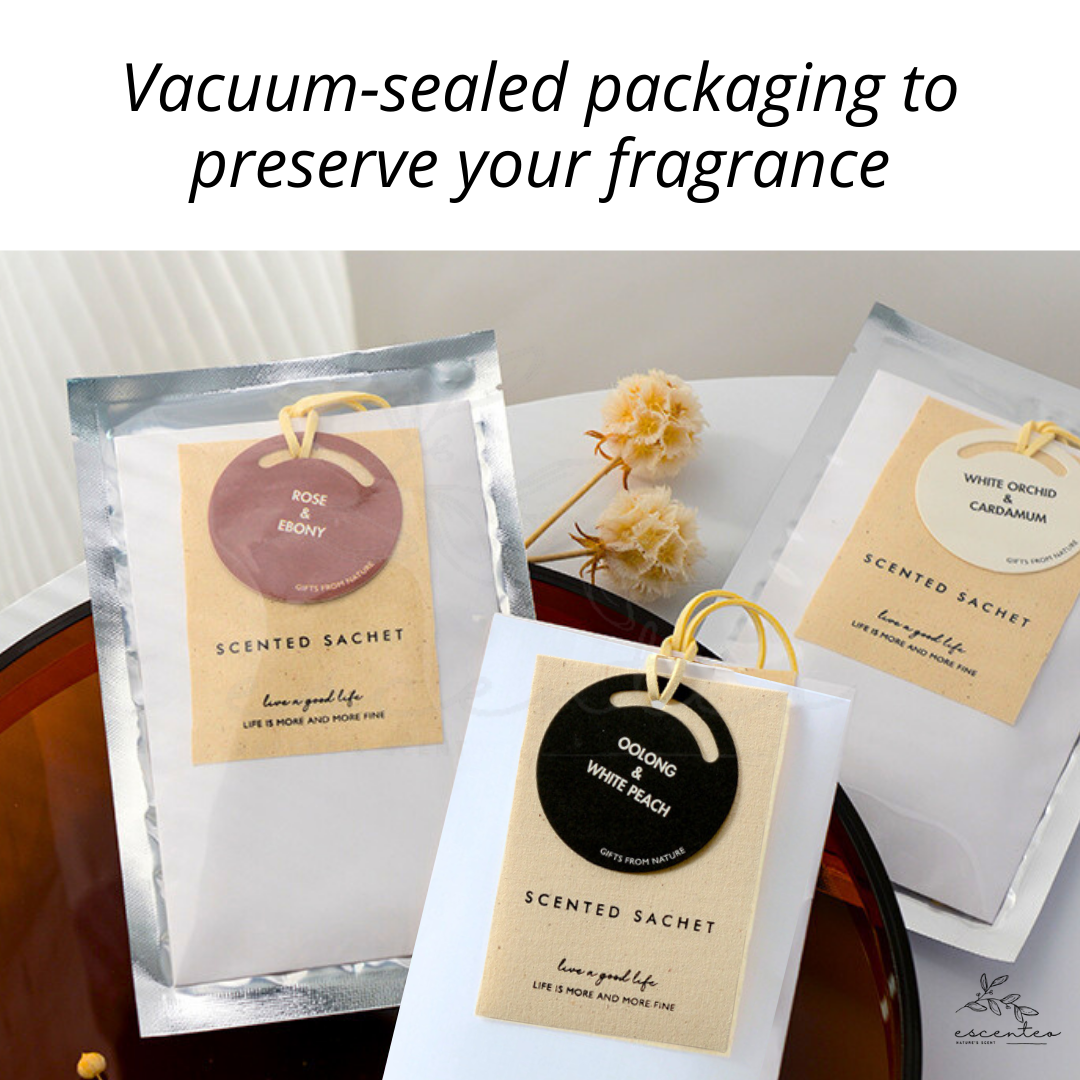 escenteo Wardrobe Fragrance Bag Cabinet Scented Sachet | 10g | Lavender Ocean Sandalwood Sakura ...