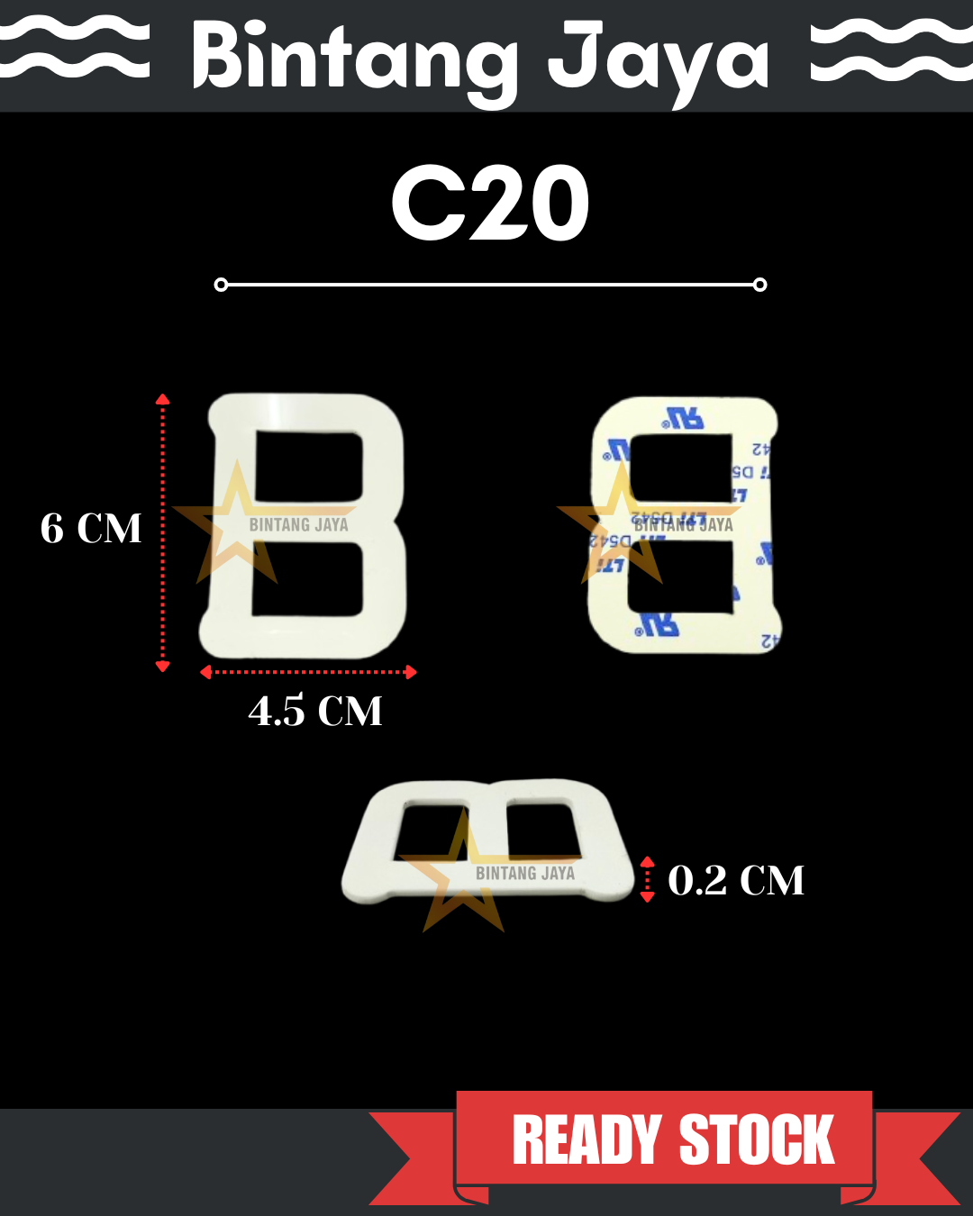 Car Plate Number C20 / Nombor Plate Kereta Font Design (C20) | Shopee ...