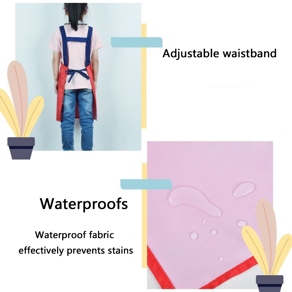 Kids Waterproof Art Craft Apron Long Sleeve Smock Children's Fabric ...