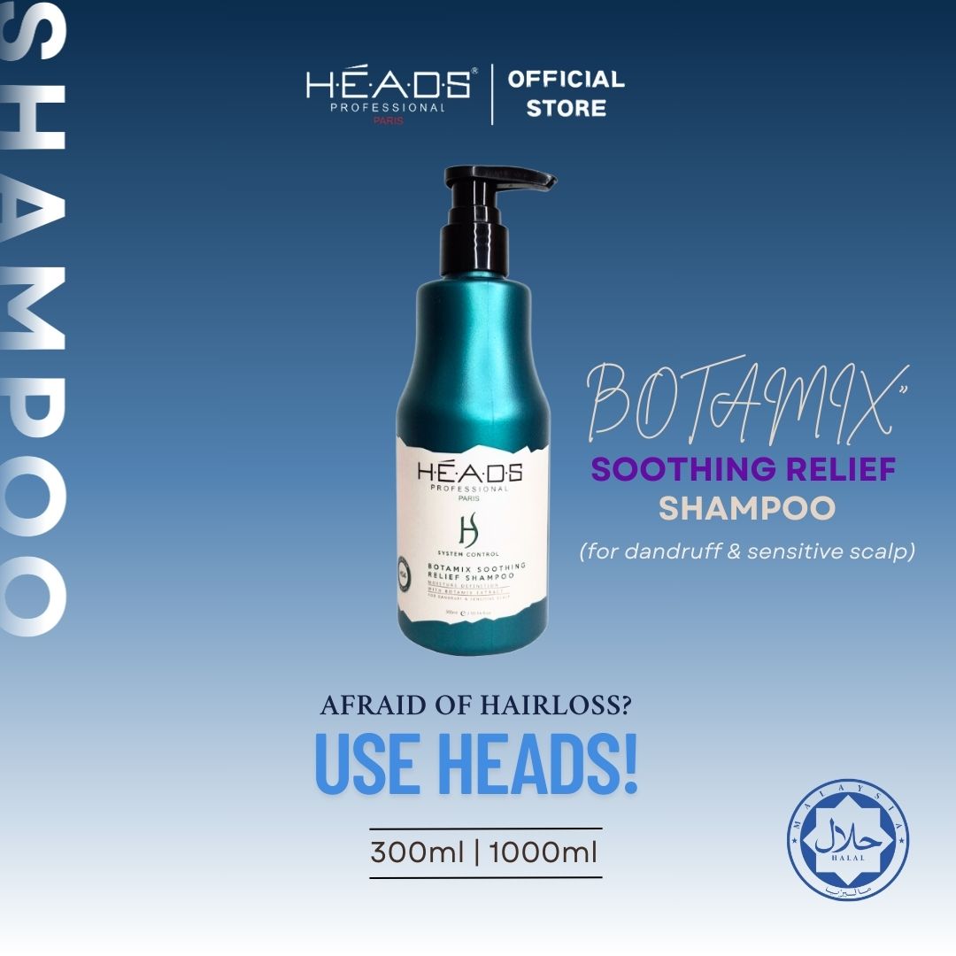 HEADS Botamix Shampoo Set for Hair Loss Dandruff Oily Scalp Sensitive ...